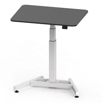 Vansdesk One Leg 3 Stage Square Tube Table Automatic Electric Smart ...