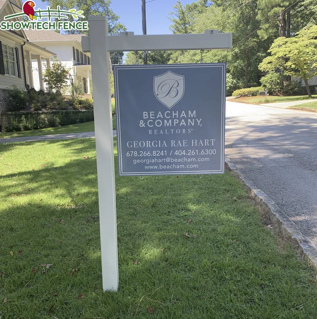 Plastic Vinyl PVC Sign Post - Durable & Environmental