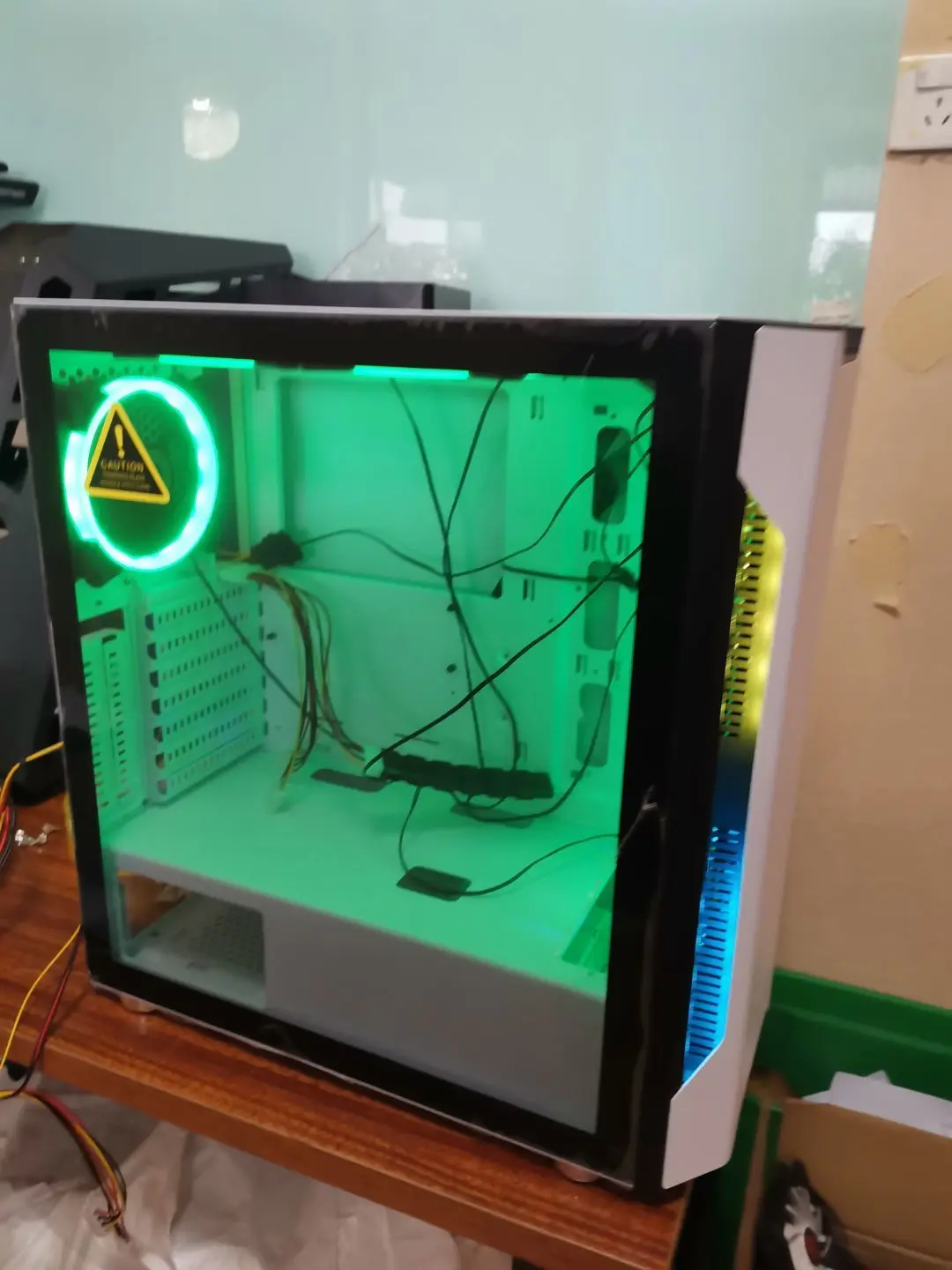 Power Train Gaming Case Support E-atx Cpu Case With Led Light Strip ...