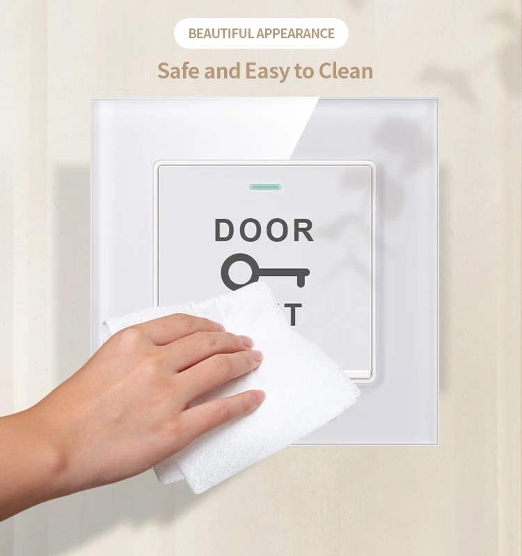 Tempered Glass Panel Reset Button Automatic Gate Operator Wireless Door ...