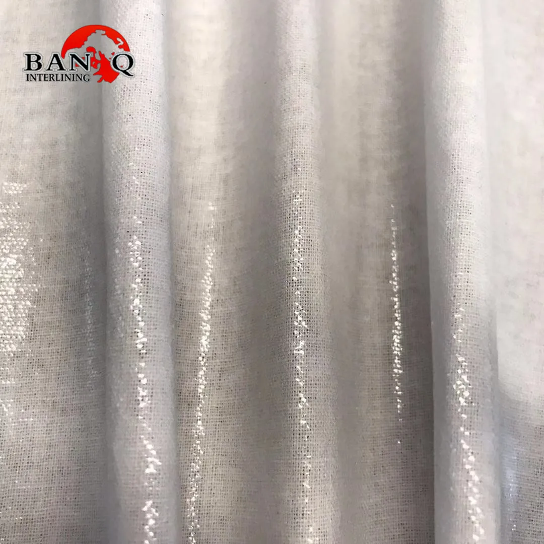 100% Cotton Fusible Interfacing Fabric Shirt Collar Fusing Interlining ...