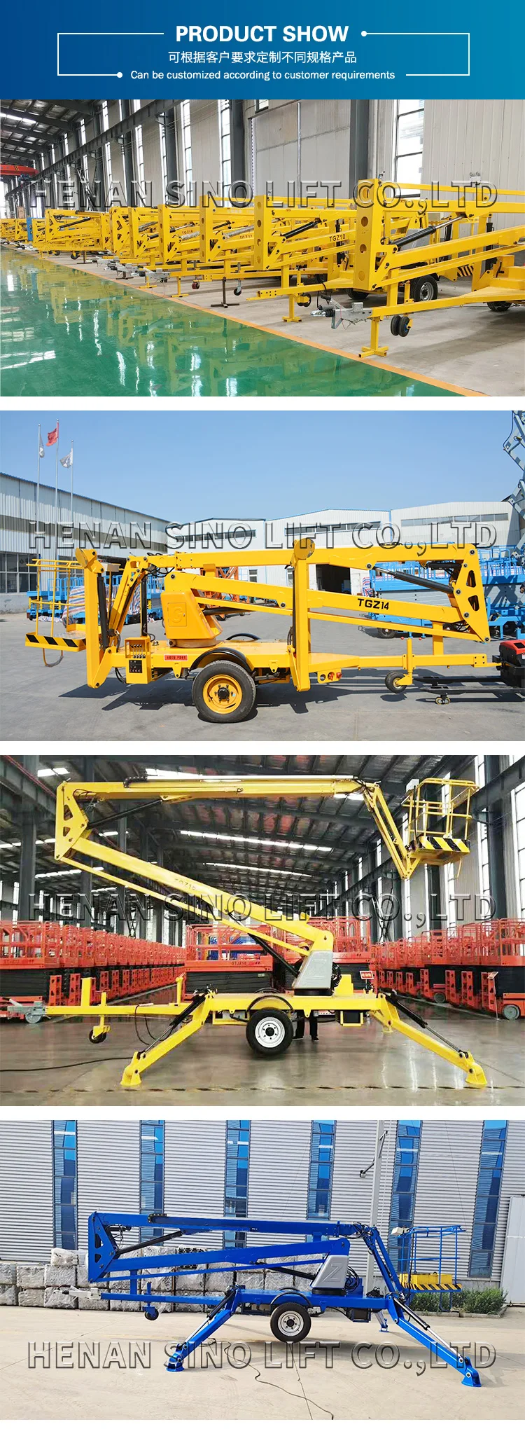 12m Telescoping Trailer Lift - Electric Boom for Human Use