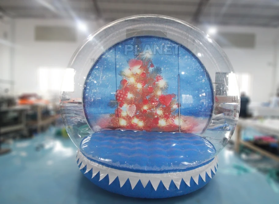 Transparent DIY Life Size Snow Globe Inflatable for Christmas