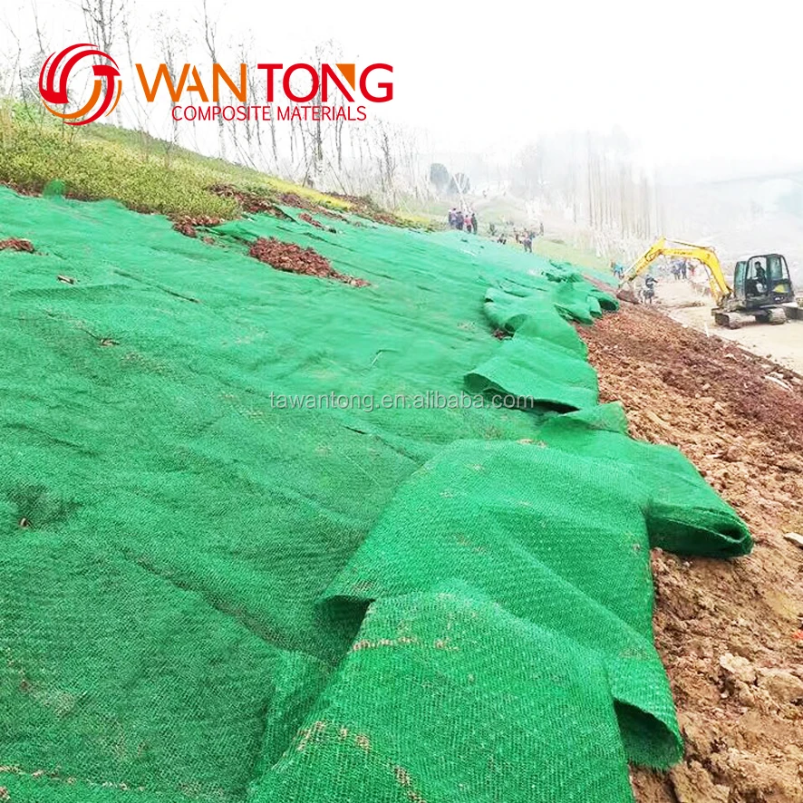 3D Erosion Control Mat Geosynthetic Virgin Geomat for Slope Landscape ...