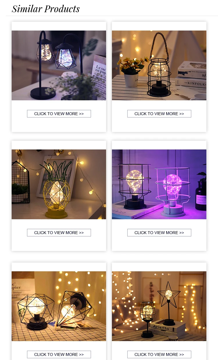 Wire Battery Powered Led Table Night Light Desktop Lamp Light For Home ...