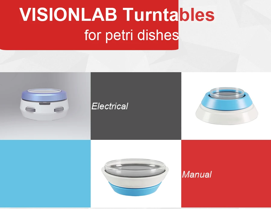 Lab Instrument Microbiology Petri Dish Turntables - VISIONLAB