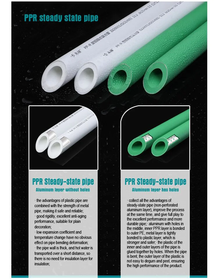 PPR-Al-PPR Stabi Pipe for Hot Water Under DIN8077/8088 Standard ...