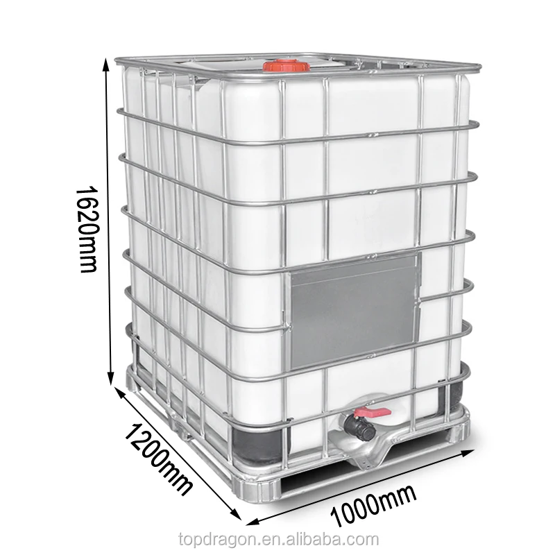 Black White Color Caustic Soda Ibc 1500 Litre Plastic Water Tank With ...