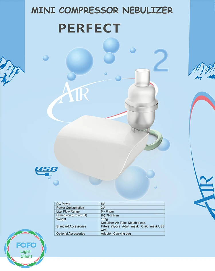 Home Inhaler Nebulizer - Portable Medical Atomizer for Asthma