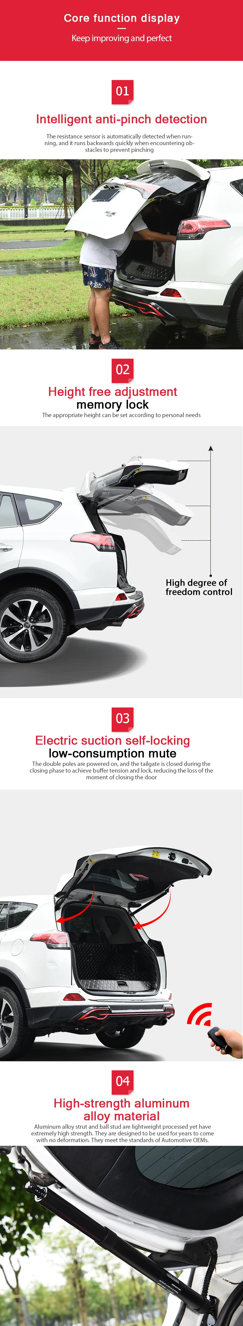 Aftermarket Car Parts Automatic Tailgate Power Tailgate Lift For Toyota ...