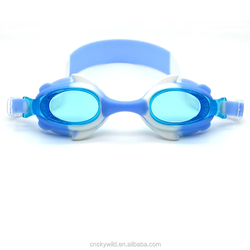 New Custom Kids Cartoon Funny Wide View Free Swim Anti Uv Silicone Anti ...