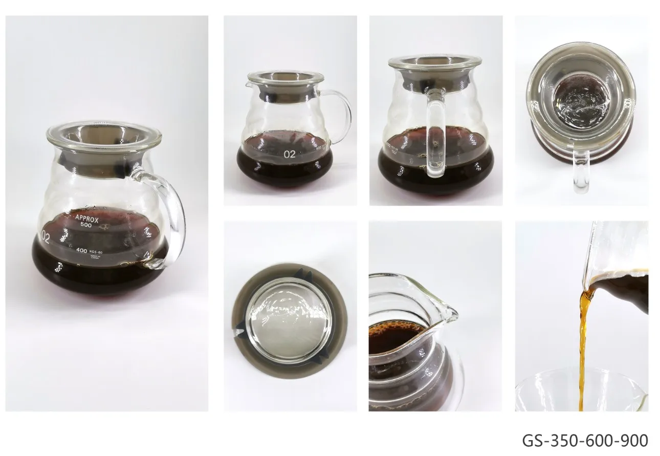 Travelling Coffee Dripper Set Steel 18/10 Pot 600ml Coffee Glass Sever ...
