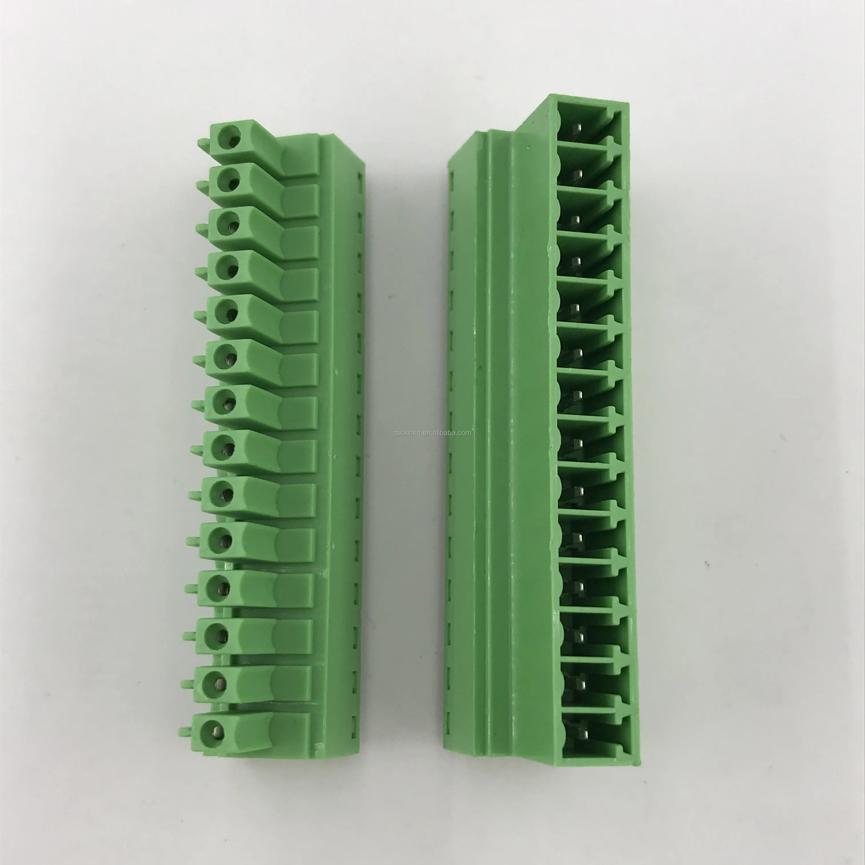 3.81mm Pitch Pluggable Terminal Block 14 Contacts of Wire Mounting Male ...