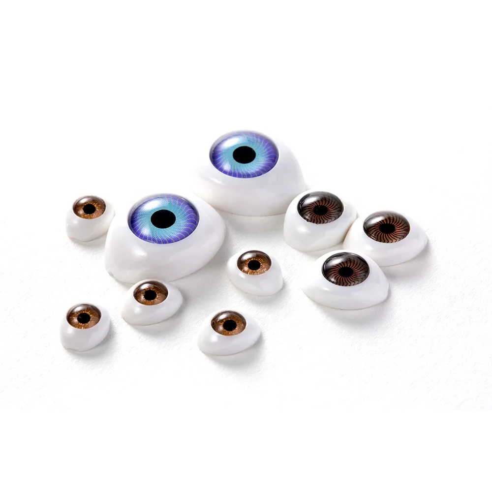 Glass Dome Human Eyes Art Dolls Sculptures Props Half Round Acrylic ...