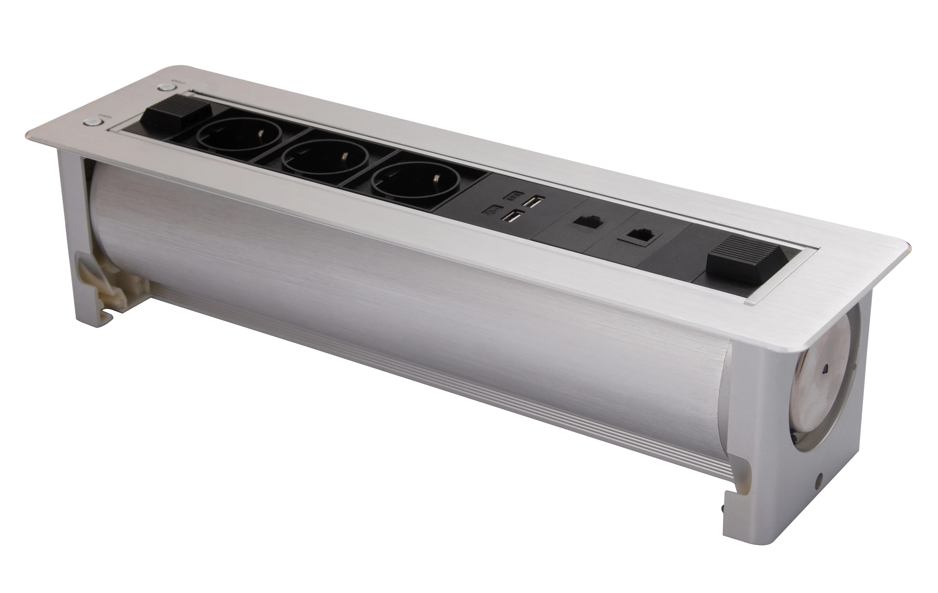 Electronic Flip Up Eu Power Plug Rotating Desktop Electrical Conference ...