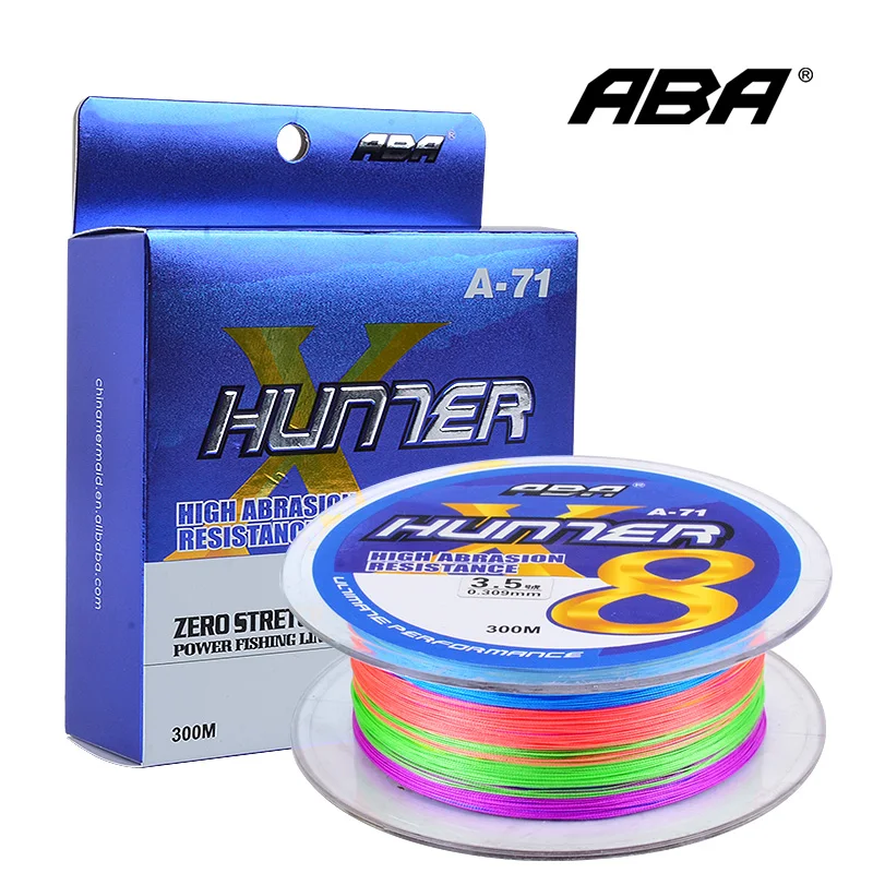 300m 4 Strand Multifilament Pe Fish Line Braided Japanese Hunter ...