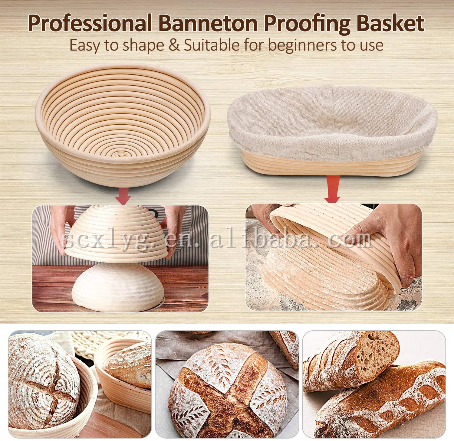 Wholesale Handmade Wicker Bannetons - Rattan Bread Proofing Baskets