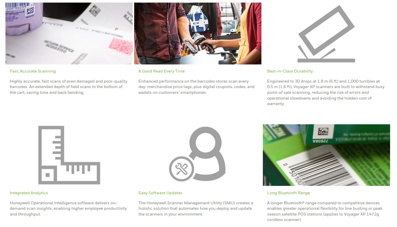 Honeywell Voyager Extreme 1472g - Reliable POS Scanner