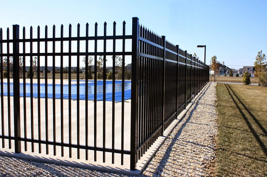 Black Aluminium Pool Fencing Panel 2450mm X 1200mm High Flat Top ...