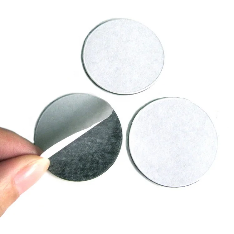 Peel And Stick Round Flexible Rubber Magnetic Dots With Self Adhesive ...