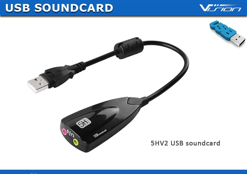 Usb Soundcard 3d Virtual 7.1 Mic Audio Headset Speaker Adapter Cable ...