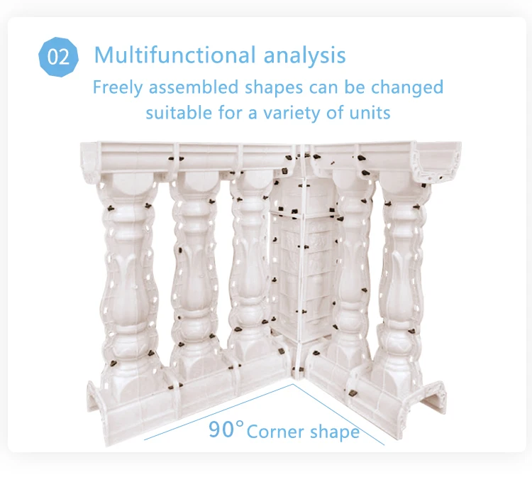 Roman Pillars Balustrade Mould - Durable Precast Baluster