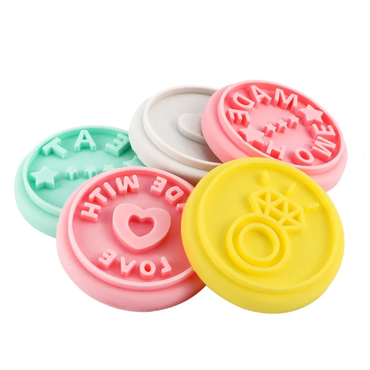 Beautiful Custom Silicone Rubber Cookie Stamp With Wooden Handle - Buy ...