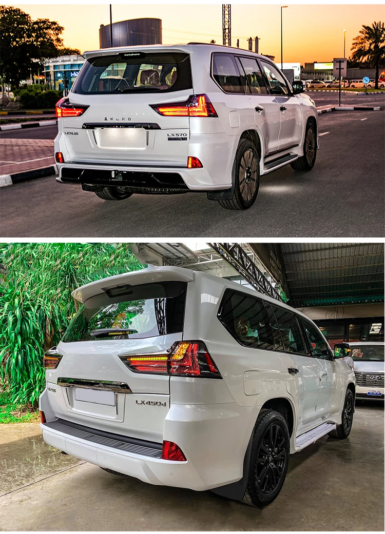 Lexus LX570 Tail Lights - Black Edition Kuro Tail Lamp