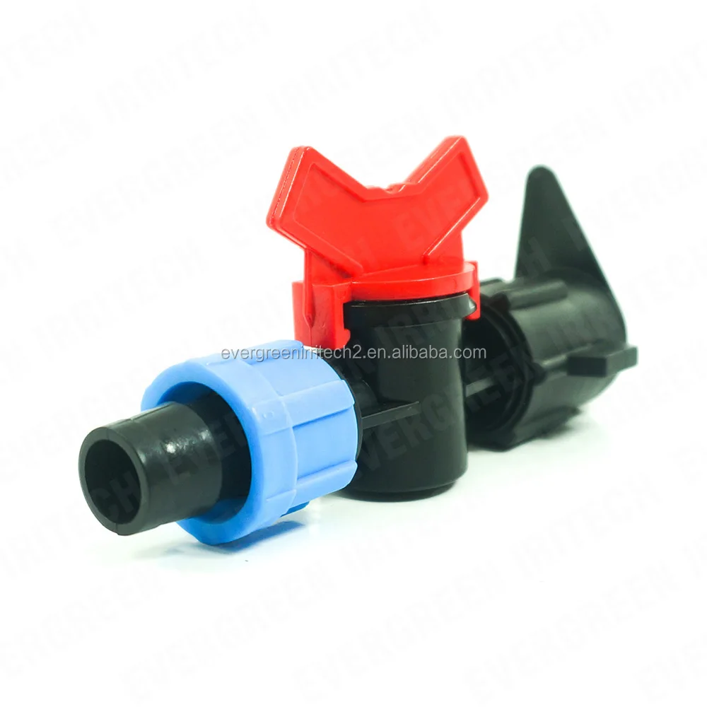 Pvc Layflat Hose To Drip Tape Mini Valve Drip Irrigation Pipe Fitting ...