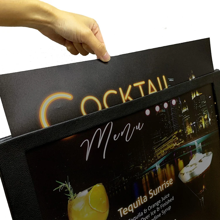 Restaurant Advertising Rechargeable Illuminated Led Menu Board - Buy ...