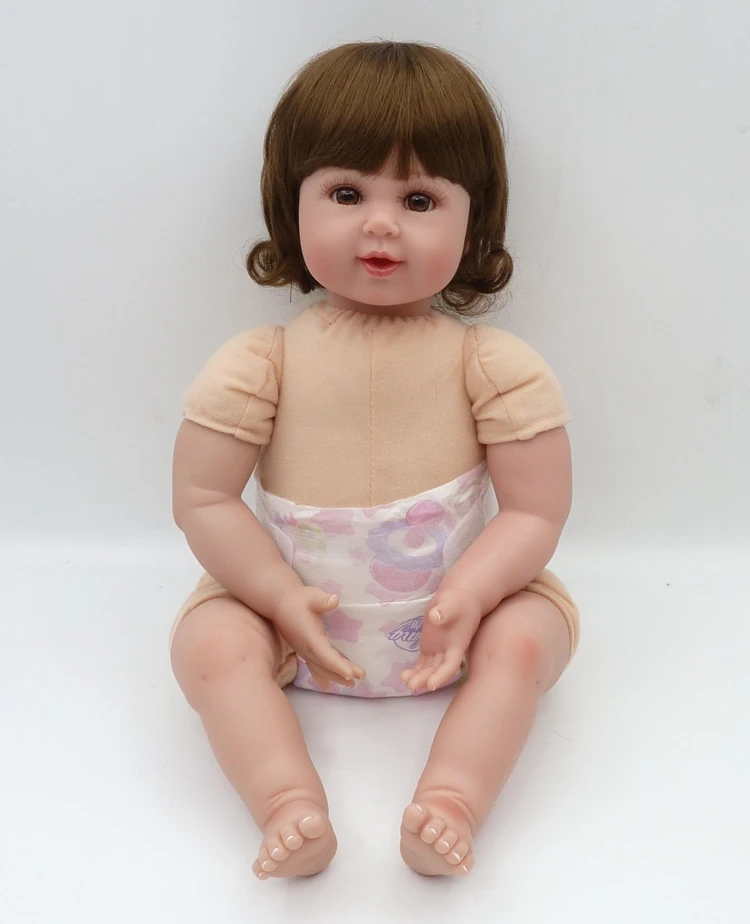 Npk 20" Baby Doll With Giraffe Doll Soft Body Silicone Vinyl Adorable ...