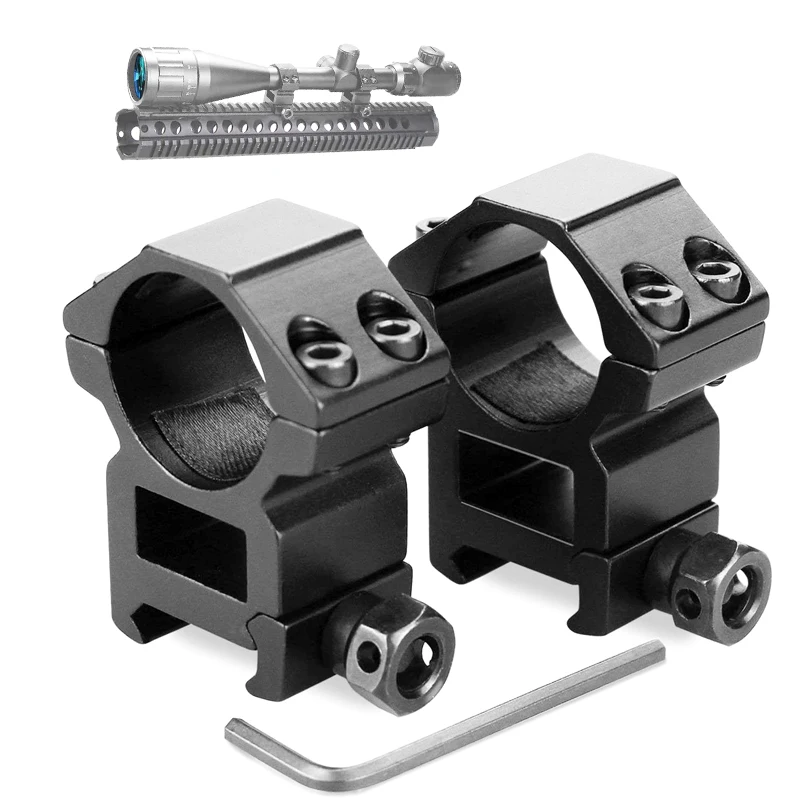 Universal Metal Dovetail Rifle Scope Mount Rings 1" Ring 25.4mm ...