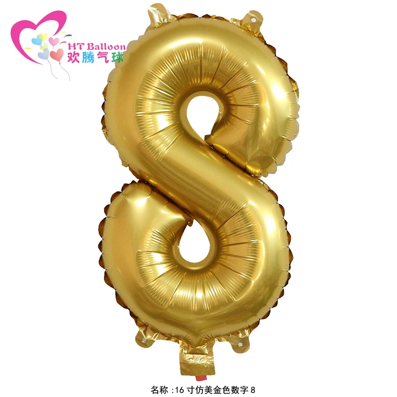 Wholesale 16 Inch Globos Number Shaped Balloons 16inch Foil Balloon ...
