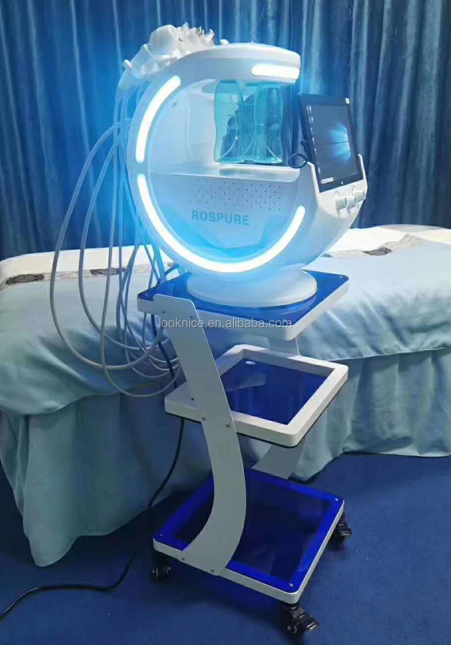 2021 Multifunction Smart Ice Blue Ultrasonic Rf Aqua Skin Scrubber ...