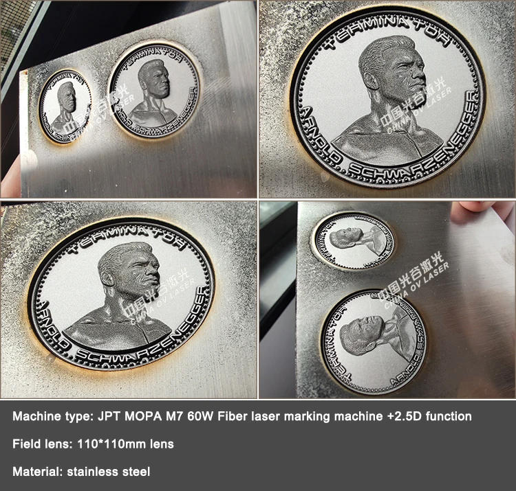 Dynamic 3d Relief Engraving Laser Marking Machine For Coin Brass ...