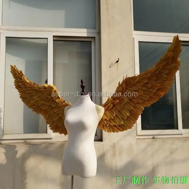 Golden Angel Wings Props Night Stage Performance Show Catwalk Model ...