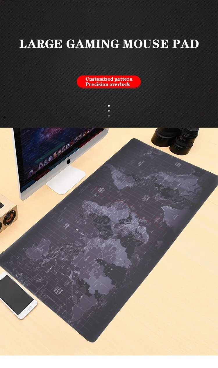 World Map Gaming Large Gamer Big Computer Office Desk Keyboard Pad ...