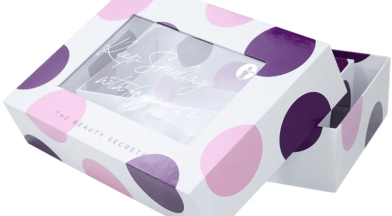 Luxury High End Custom Logo See Through Gift Packaging Box With Ribbon ...