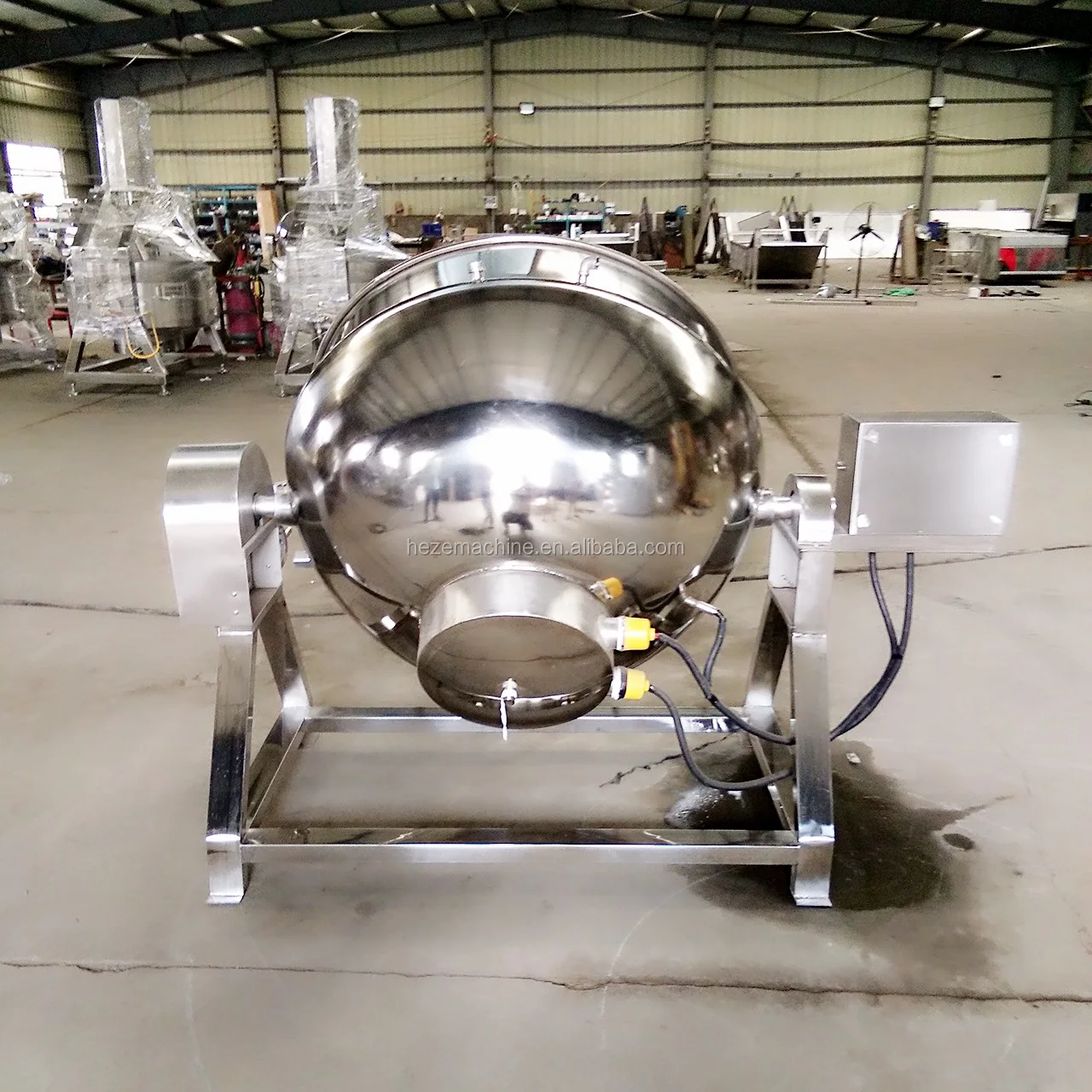 Stainless Steel Sugar Boiler Machine - 100L Capacity