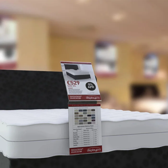 Eco-friendly A3/A4 Clear Acrylic Display Stands for Mattress Tickets