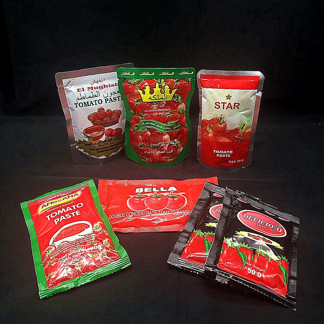 Mini Size Sachet Tomato Paste 50g Flat&standing Color Sachet Double ...
