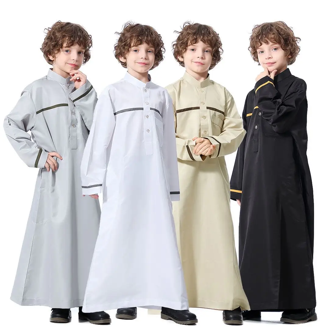 Manufacturers Wholesale Cheap Muslim Boys Clothing Stylish Round Neck ...