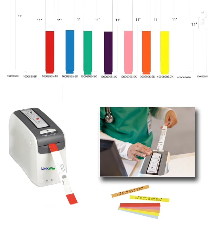 Hospital Patient Direct Printable Wristbands - Zebra HC100