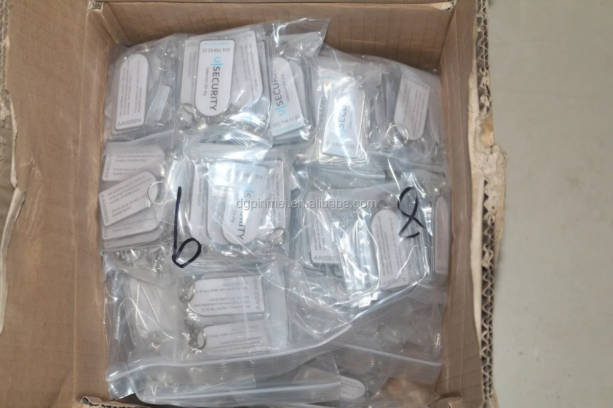 Custom Logo QR Code Barcode Key Tags - Unique & Waterproof