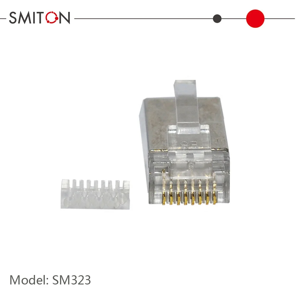 Ftp Metal Rj45 Cat6 Connector Plug With Insert - Buy Cat6 Connector ...