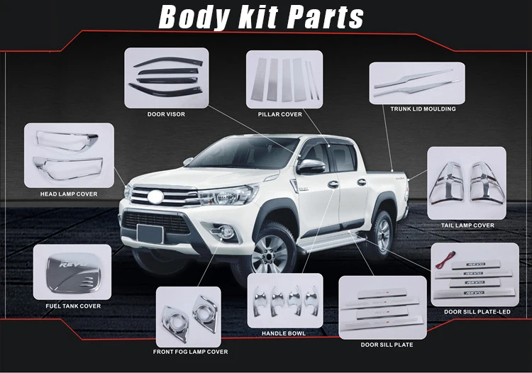 Universal 4x4 Body Kit For Hilux Revo For Toyota Hilux Vigo Tundra ...