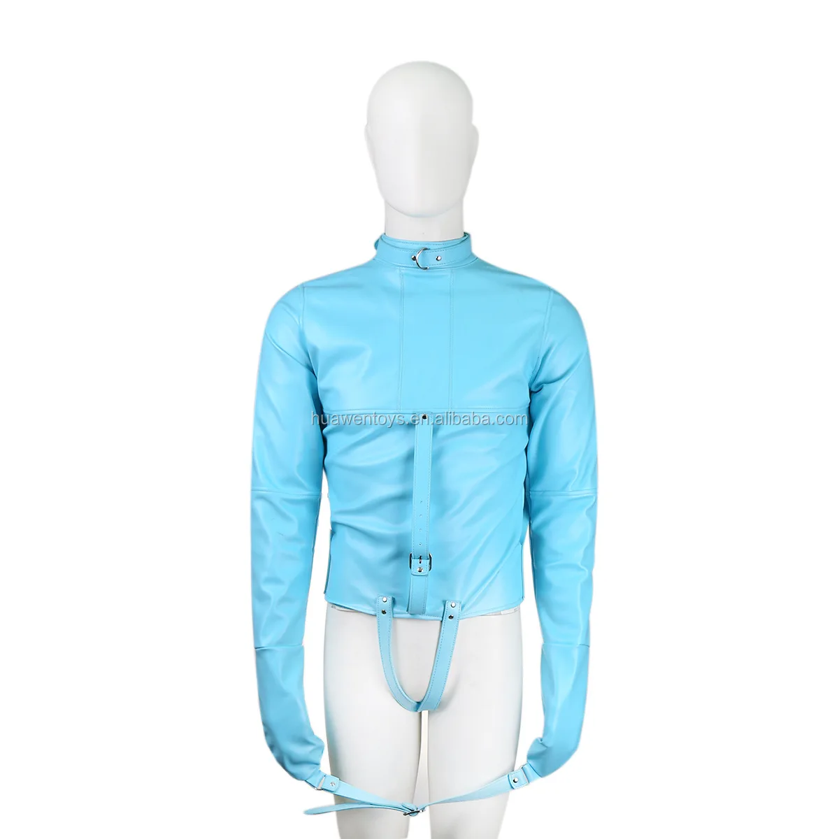 Adult Sex Game Adjustable Bondage Jacket with Long Sleeves