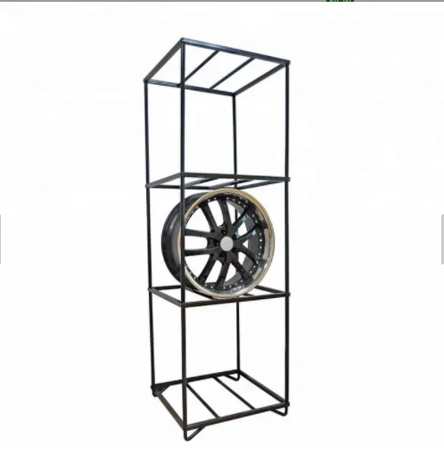 Freestanding Tire Display Stand Rack Wheel Rim Display Rack - Buy Tire ...