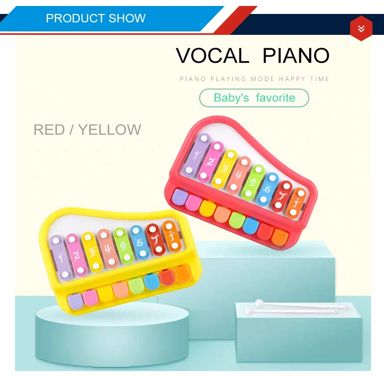 Lovely 8 Keys Colored Xylophone - Educational Toy for Kids