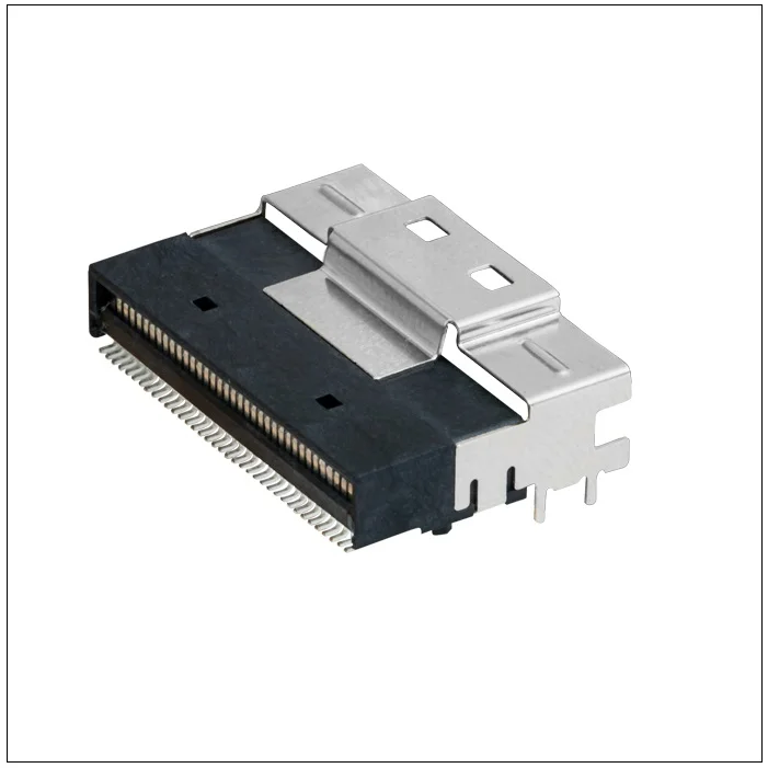 Slimsas 74pin Female Connector - Right Angle Type U10-A474-200T